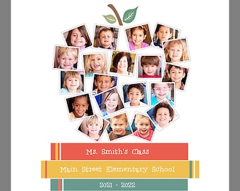 School Photo Display Teachers Gift Customized Class Photo - Etsy UK