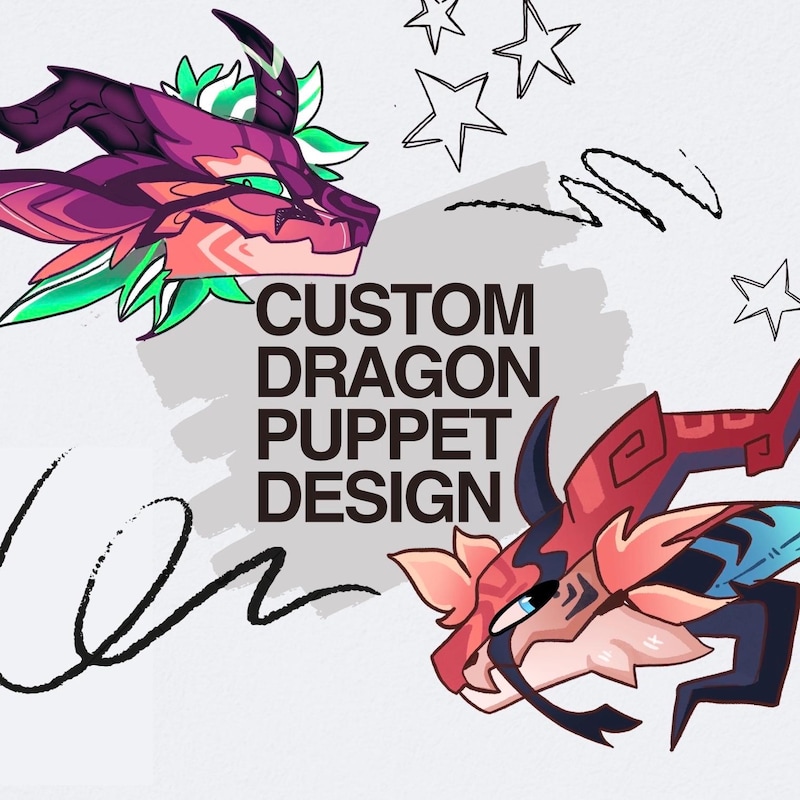 Dragon Puppet Designs - Etsy
