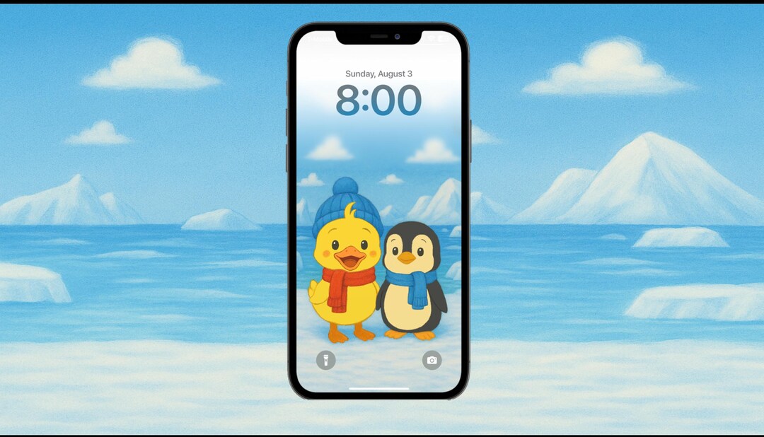 Ollie the Cute Yellow Duck & Pip the Penguin – Winter Wonderland ...