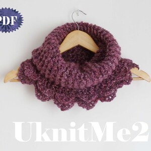 Crochet Cowl Pattern - Easy Beginner Cowl Crochet Pattern - PHOTO Tutorial Warm and Fast Cowl ...