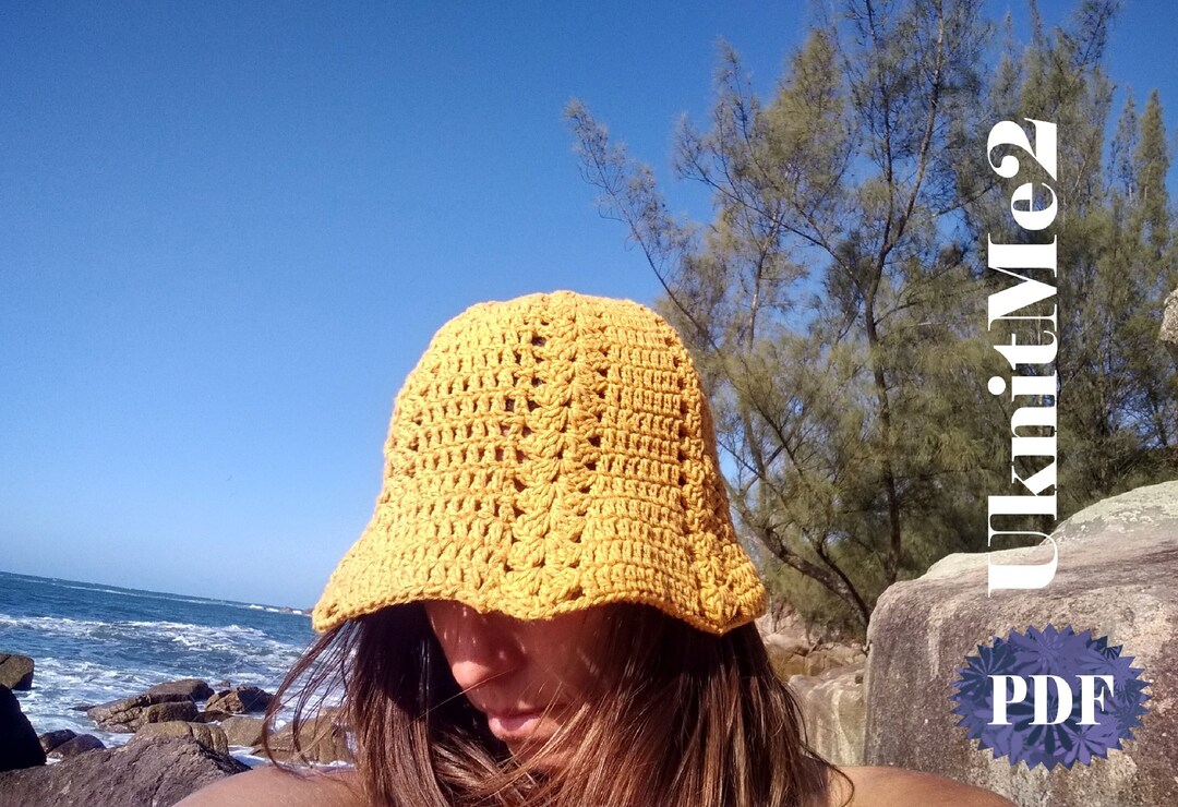 Sun Hat Crochet Pattern Matahari Beach Crochet Beginners, Easy Hat for ...