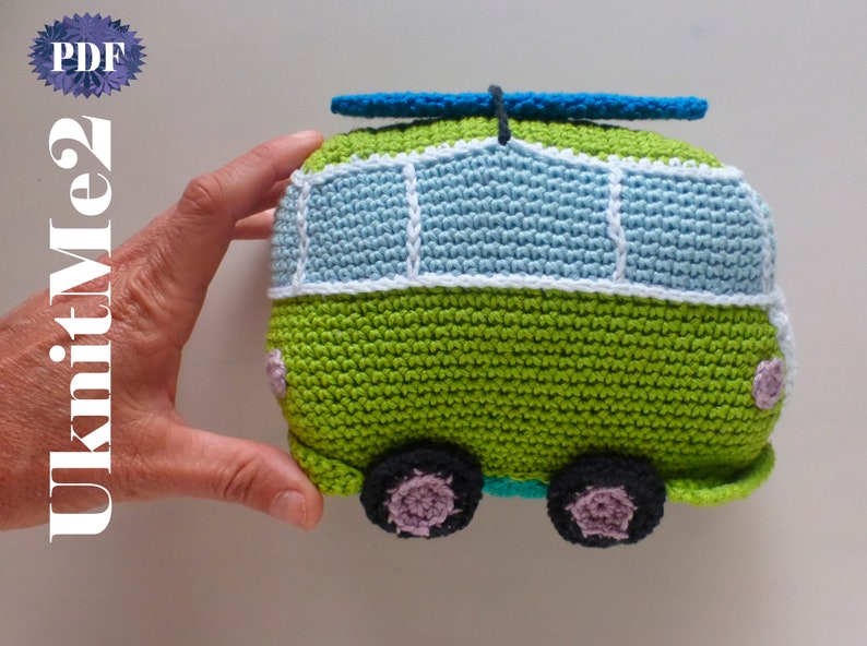 Surf Van Crochet Pattern Amigurumi PHOTO Tutorial Beginner - Etsy Australia