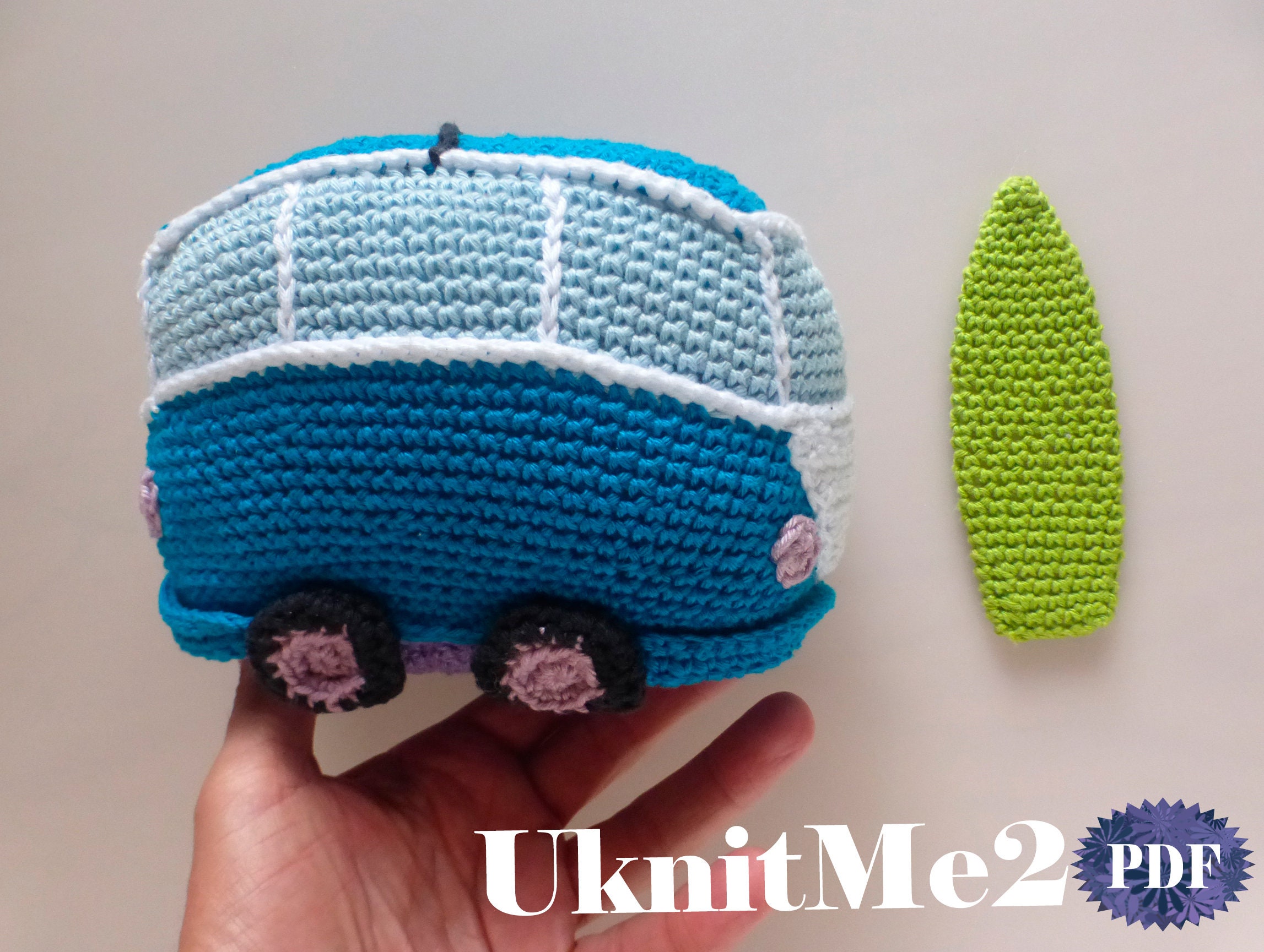 Surf Van Crochet Pattern Amigurumi PHOTO Tutorial Beginner - Etsy UK