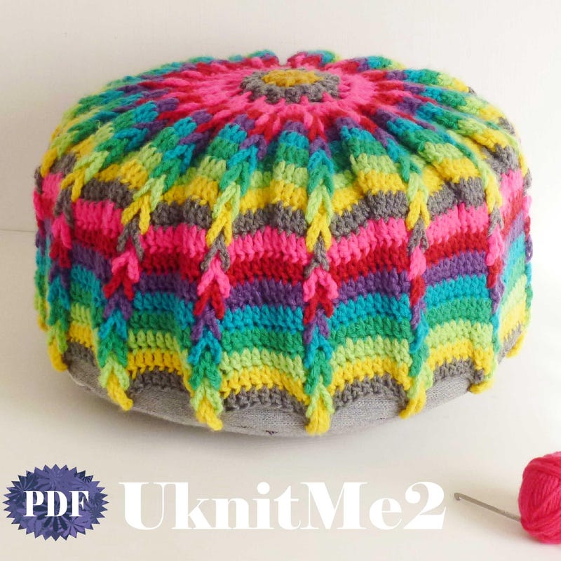 Crochet Ottoman Pattern - Etsy