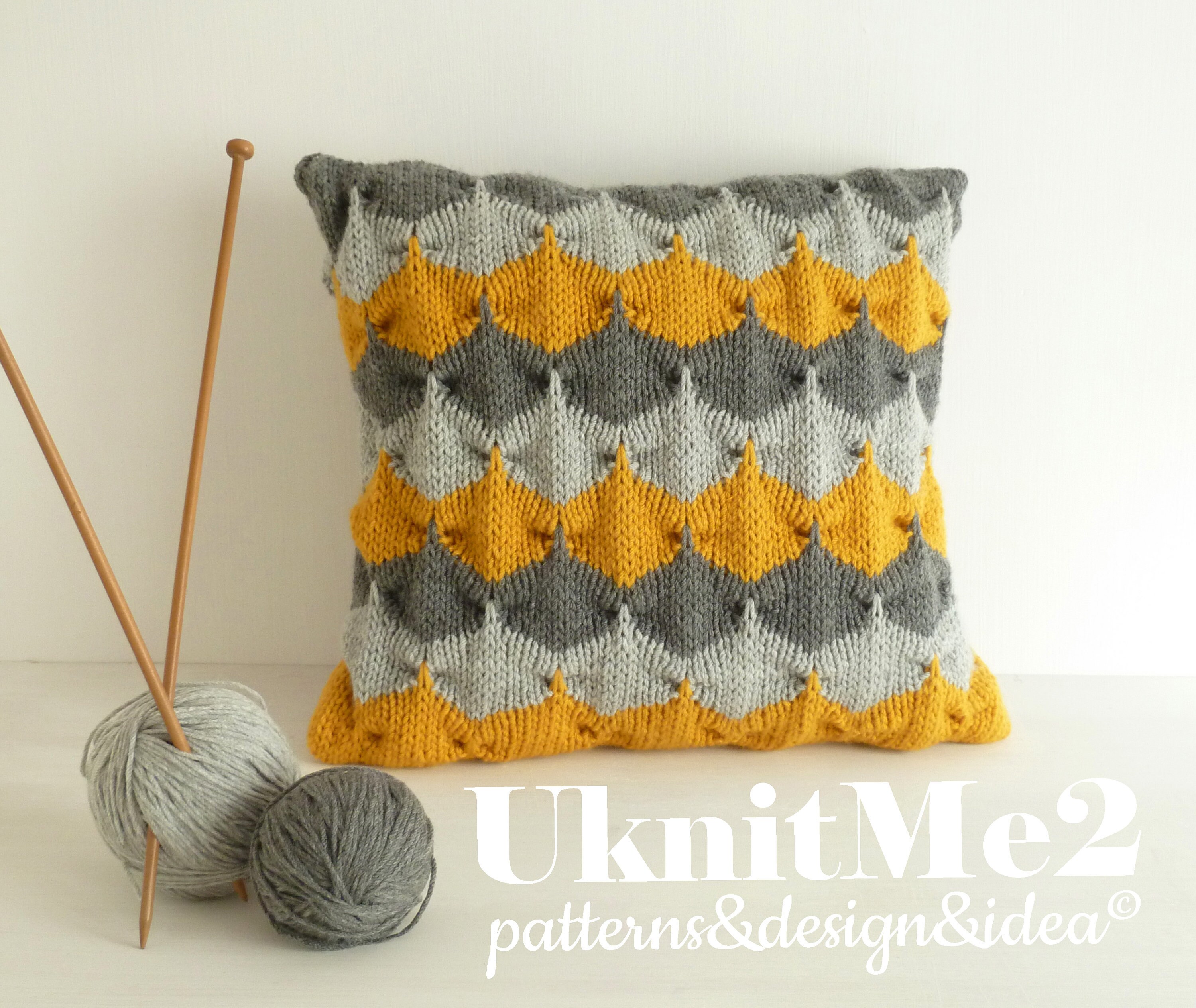 Knit PILLOW PATTERN Knitting Decorative Pillow Pattern - Etsy