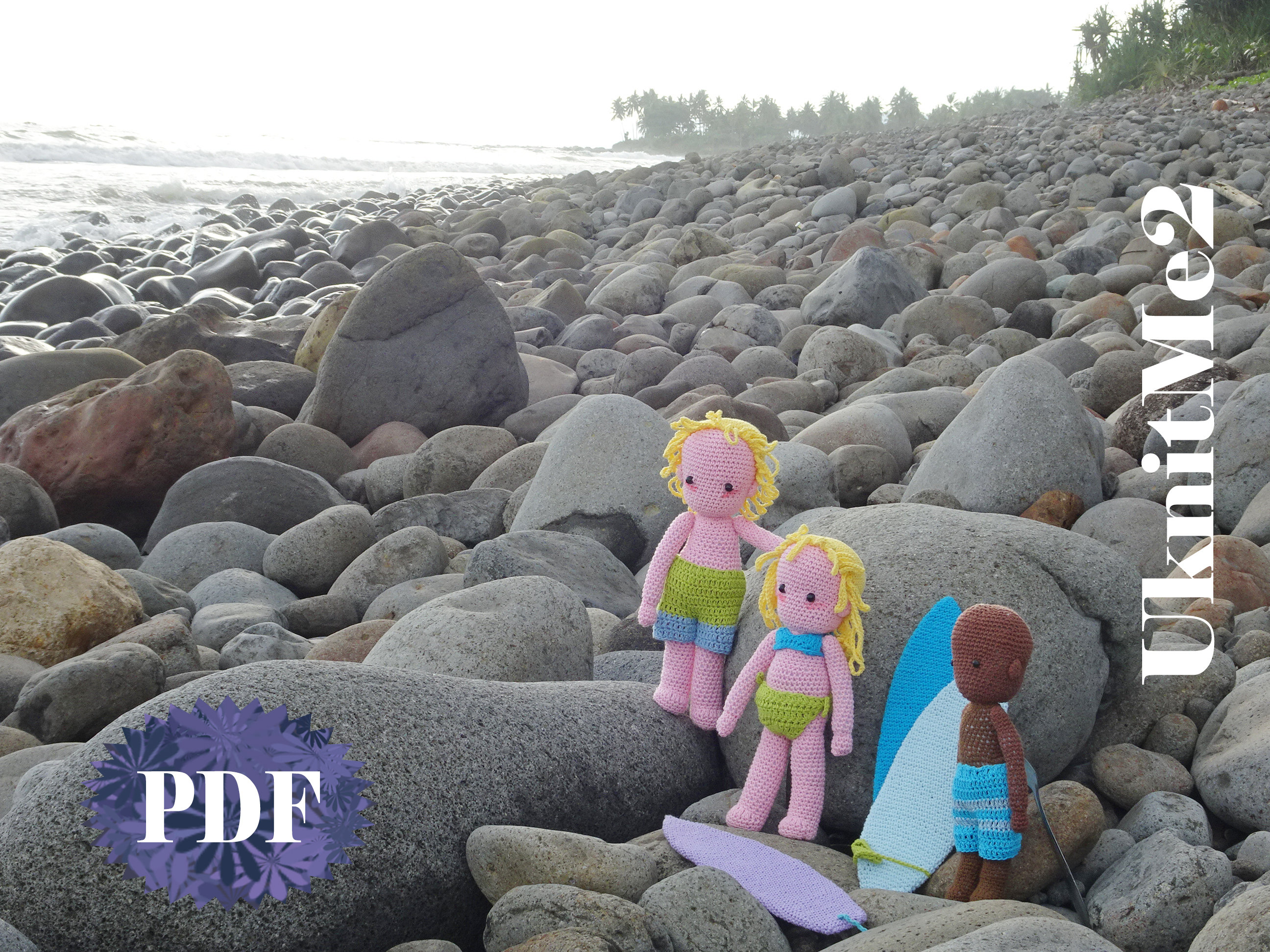 Surfer Amigurumi Crochet Doll Pattern - Surfer Girl Surfing Boy ...