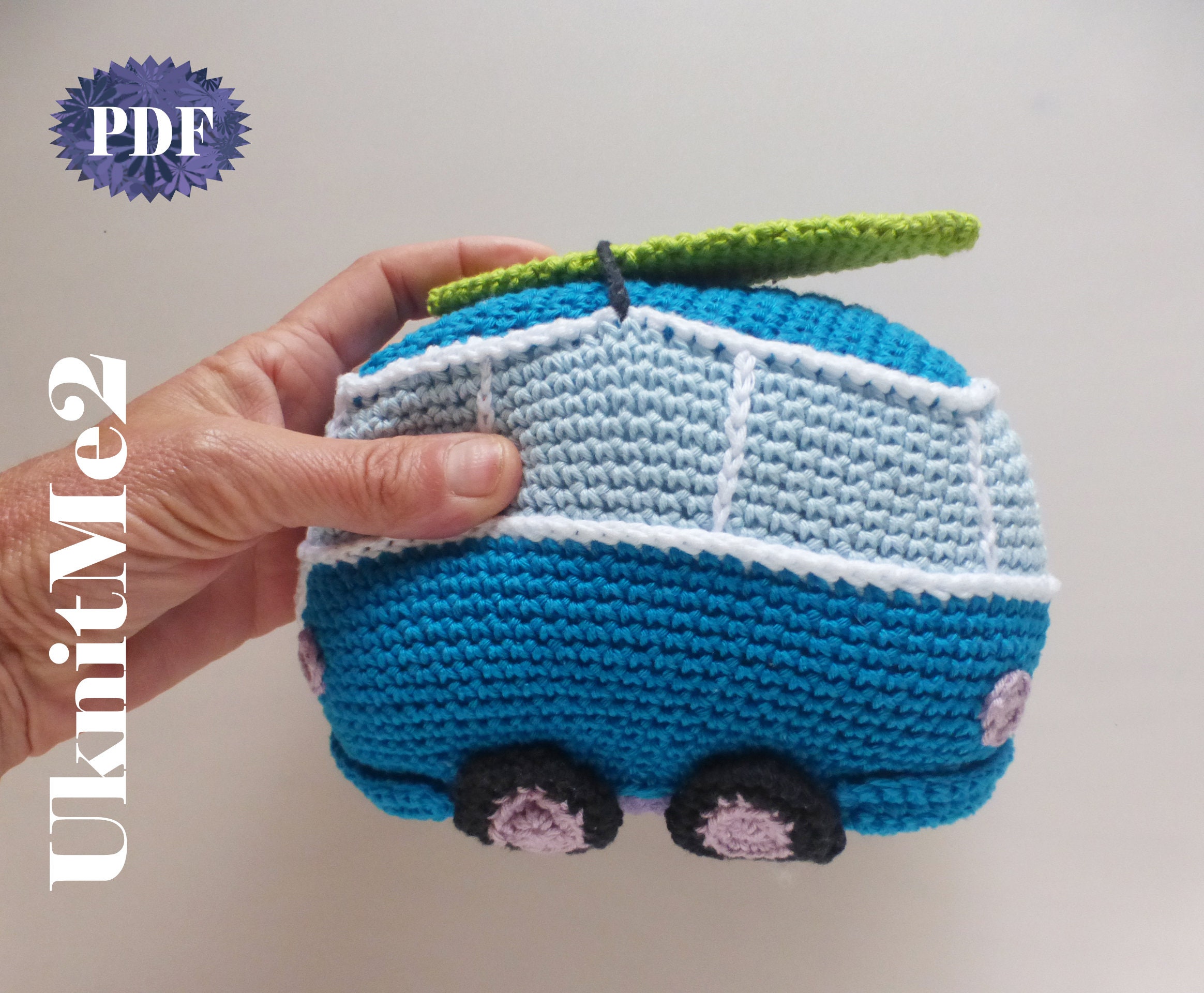 Surf Van Crochet Pattern Amigurumi PHOTO Tutorial Beginner - Etsy UK