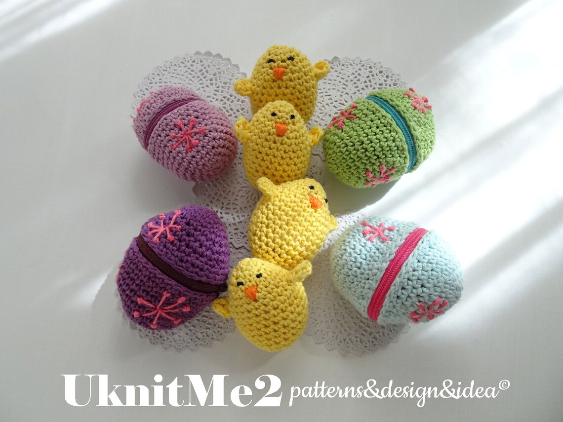 Crochet Pattern Eggs & Chicks Crochet Amigurumi Pattern baby | Etsy