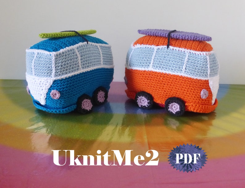 Volkswagen Surf Van Crochet Pattern Amigurumi PHOTO Tutorial - Etsy