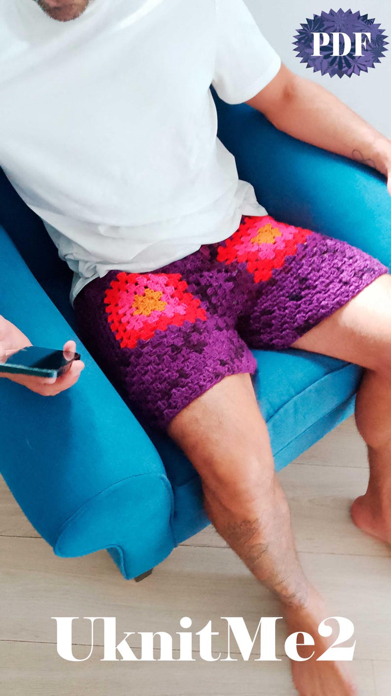 SHORTS Crochet Pattern Man Granny Comfy, Boy / Girl Comfortable Granny ...