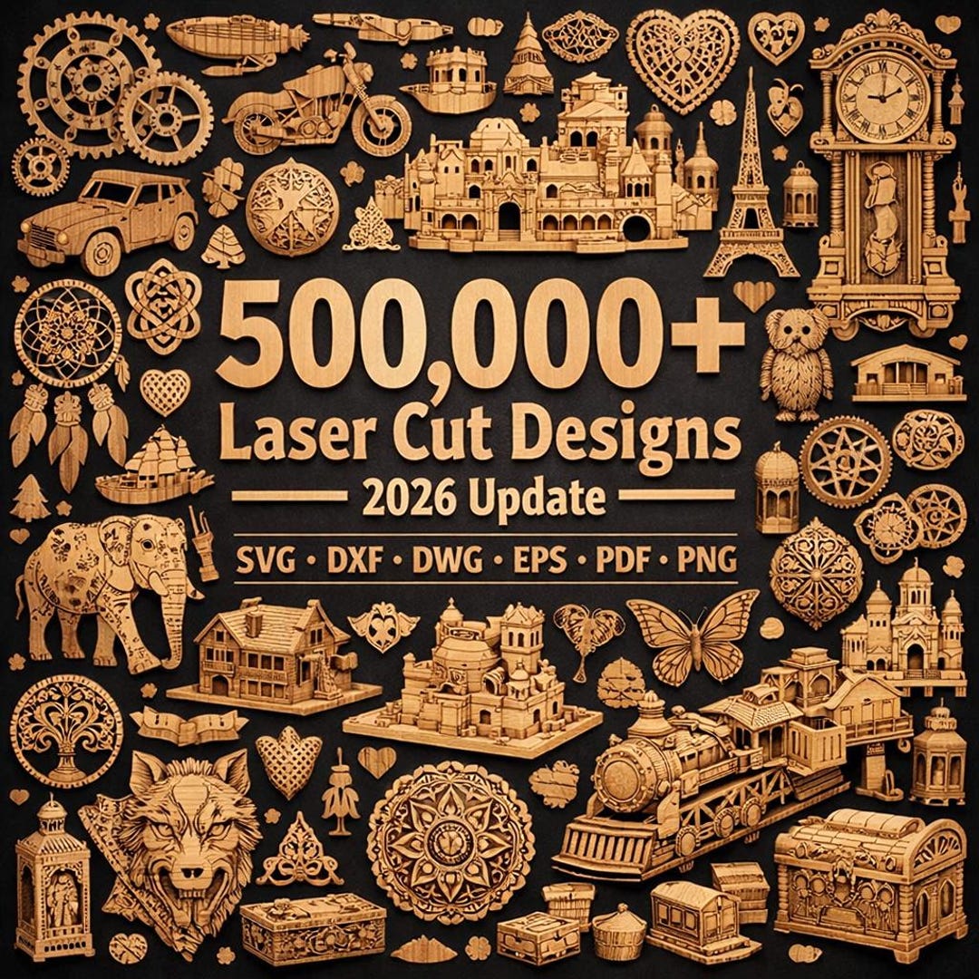 500,000+ Laser Cut File Designs, SVG DXF (digital Download) - Etsy