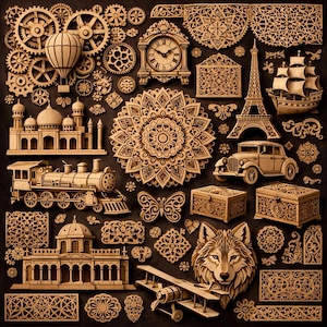 Mega BUNDLE LASER CUT & Engraving Files | 500k Designs for Diode CO2 ...
