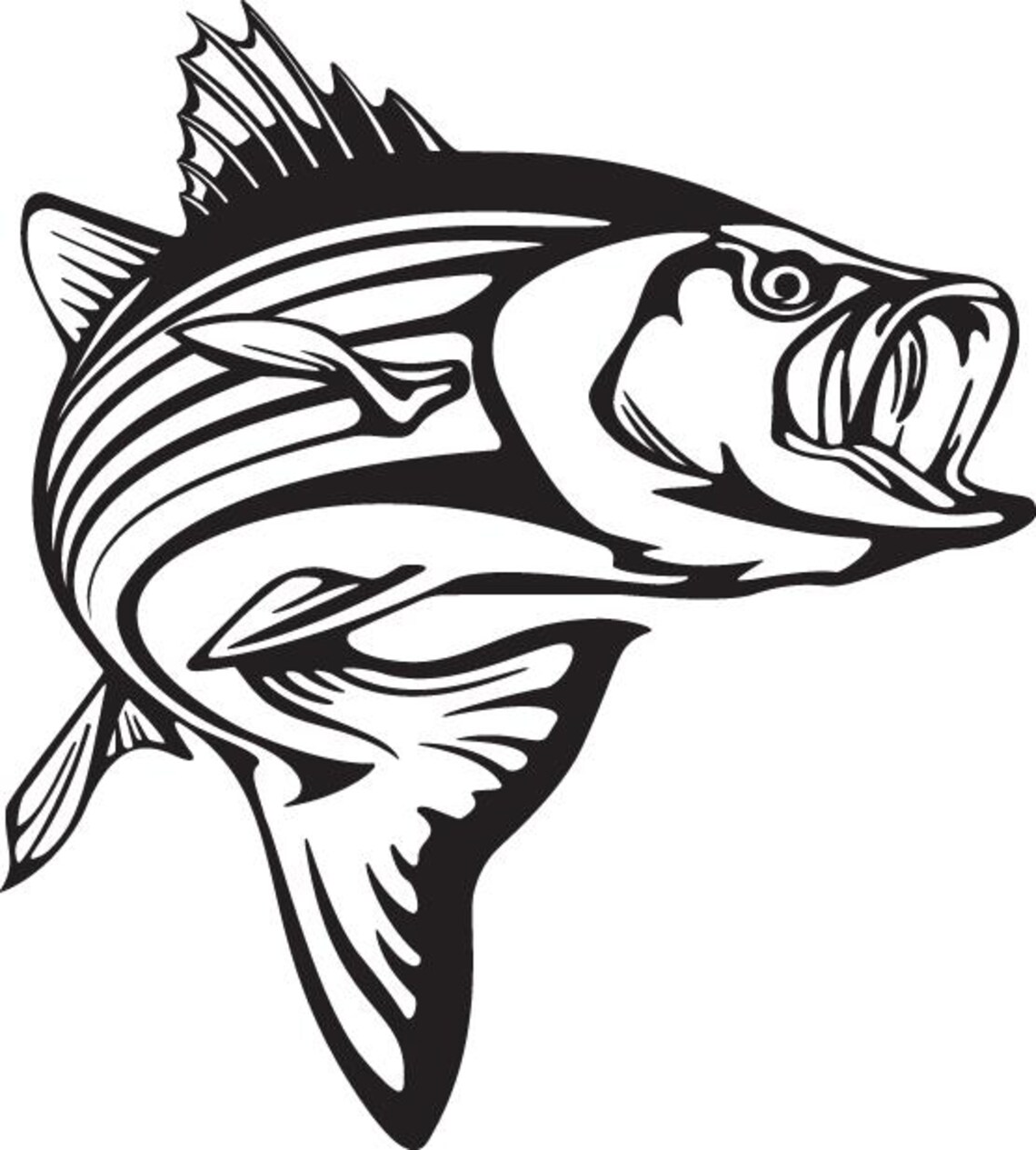 White Striper Decal Sticker - Etsy