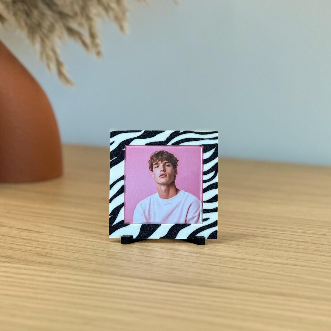 Photo Magnet Frame for 2x2 Magnets – Zebra Collection Display – Fridge ...