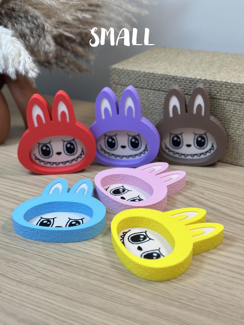 Labubu Face Tray – 3D Printed Trinket Dish & Catch-all Bowl – Small ...