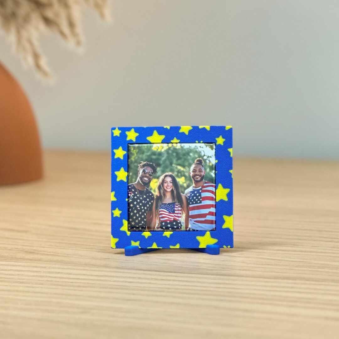 Photo Magnet Frame for 2x2 Magnets – Stars Collection Display – Fridge ...