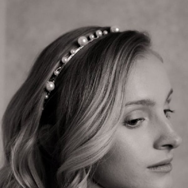 Gold Pearl Headband - Etsy