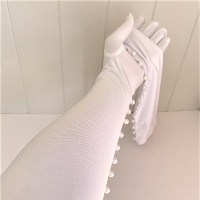 White Opera Gloves - Etsy