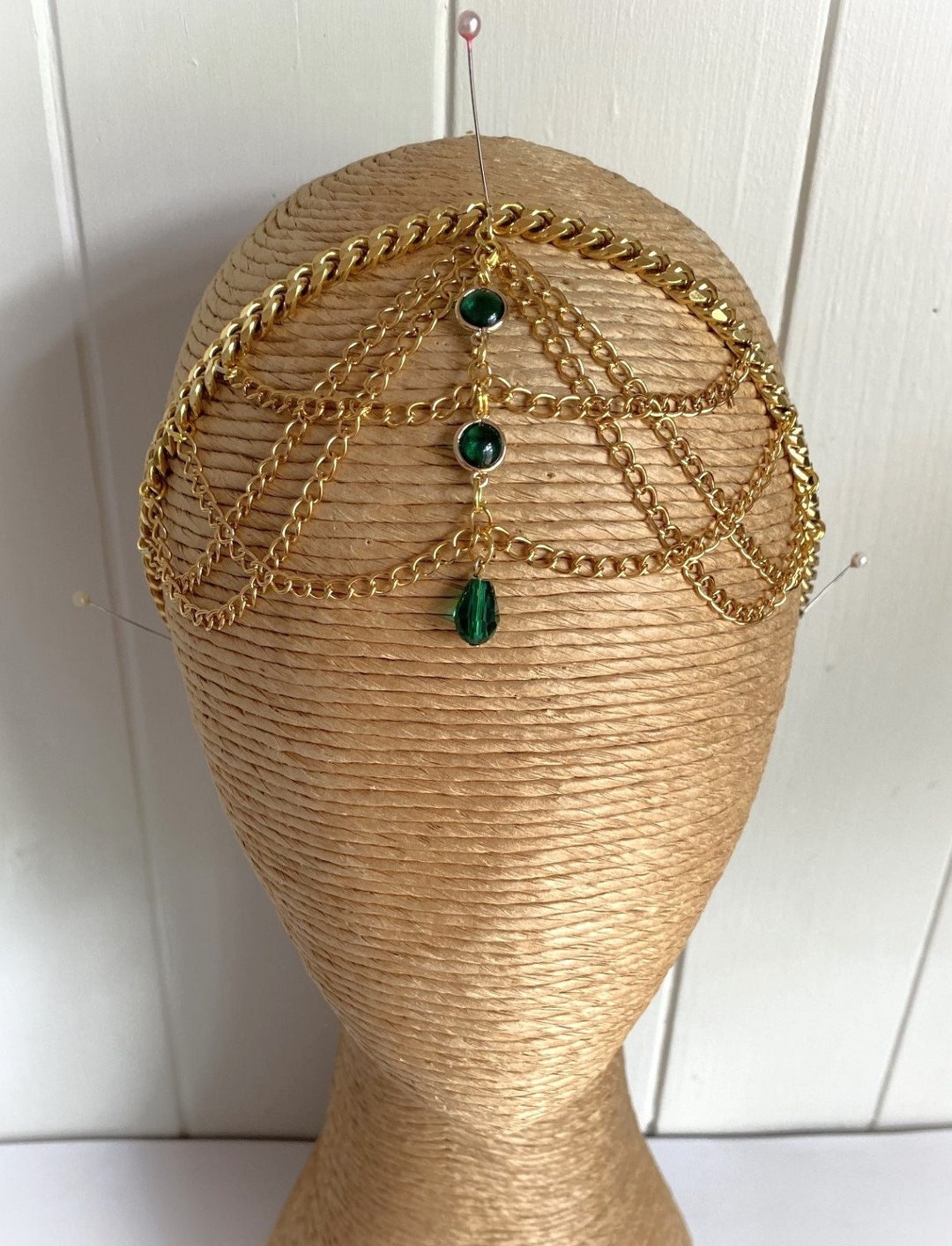 Green Headpiece Bridal Headpiece Wedding Headpiece Headpiece Head ...