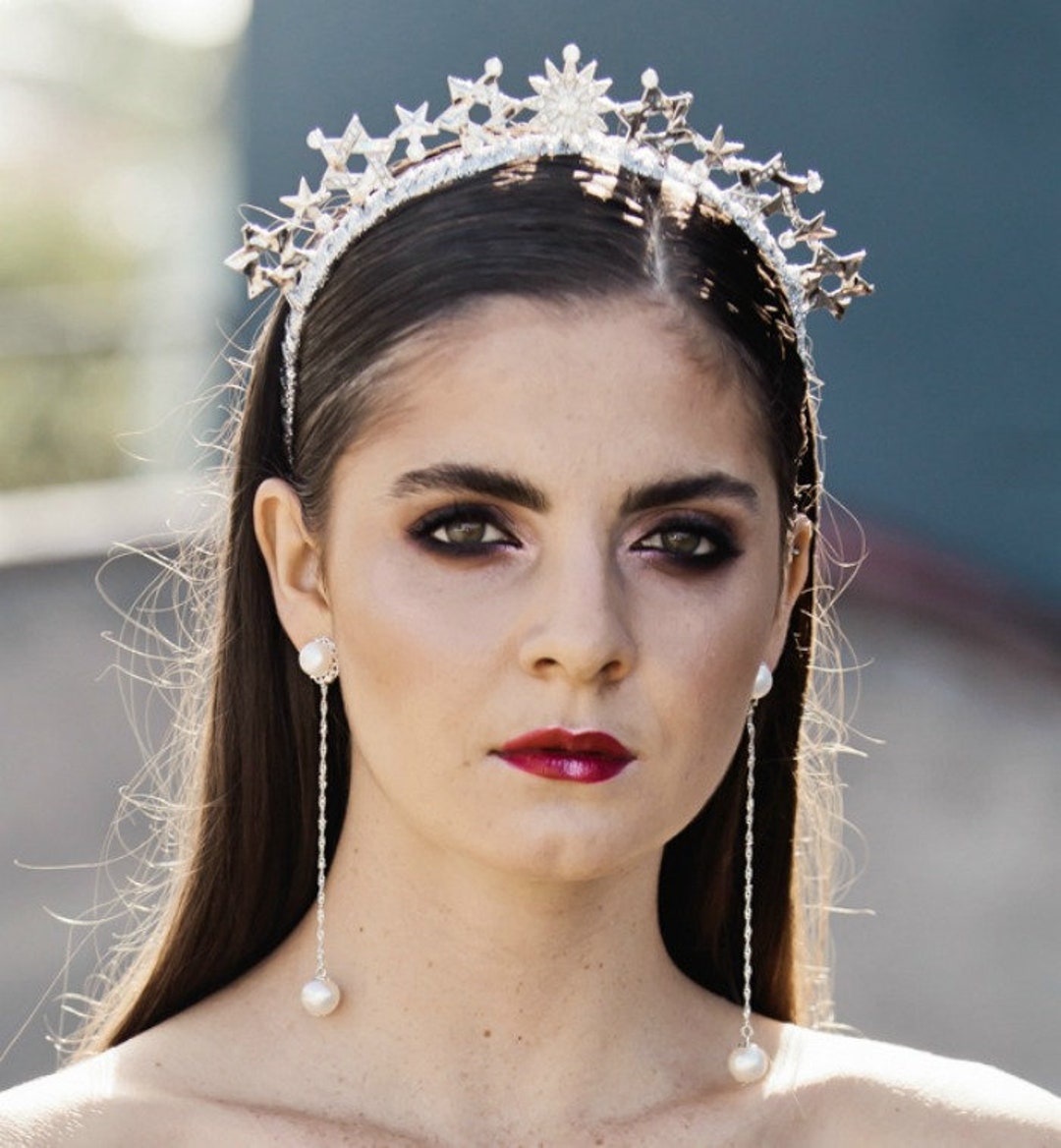 Star Crown Celestial Crown Starburst Headpiece Boho Bride Wedding ...