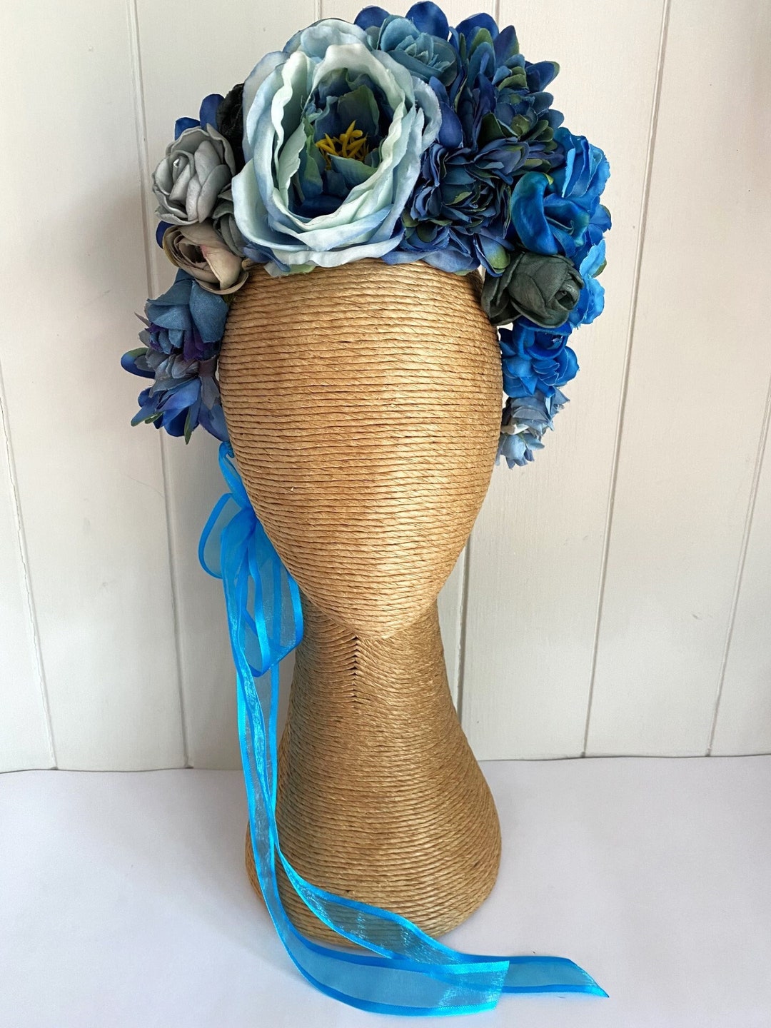Turquoise Blue Fascinator Spring Racing Floral Fascinator - Etsy
