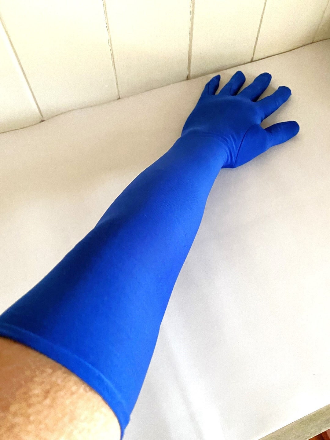 Blue Gloves, Royal Blue Gloves, Long Gloves, Long Blue Gloves, Formal ...
