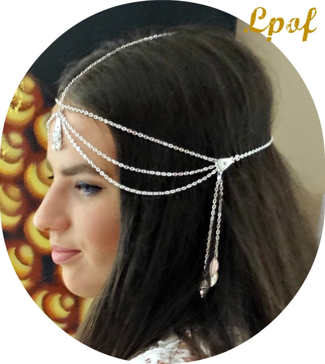 Triangle Chevron Headpiece Hair Jewelry Head Jewellery Headpiece Boho ...