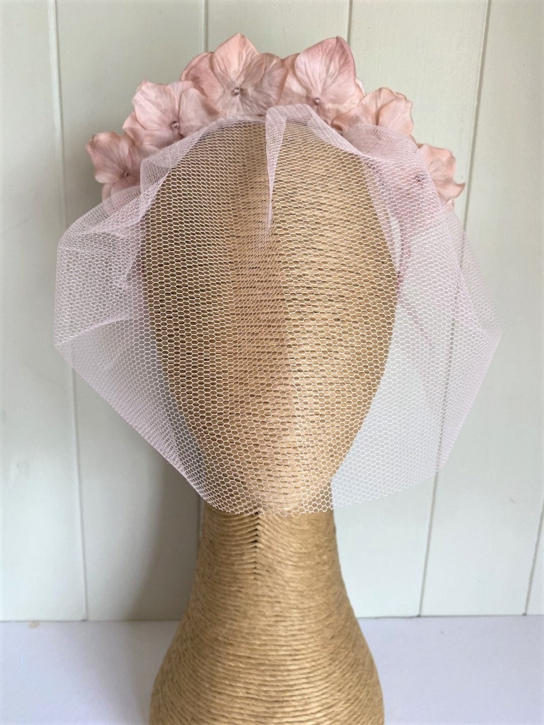 Blush Pink Hydrangea Headband Race Day Flower Crown Melbourne Cup ...