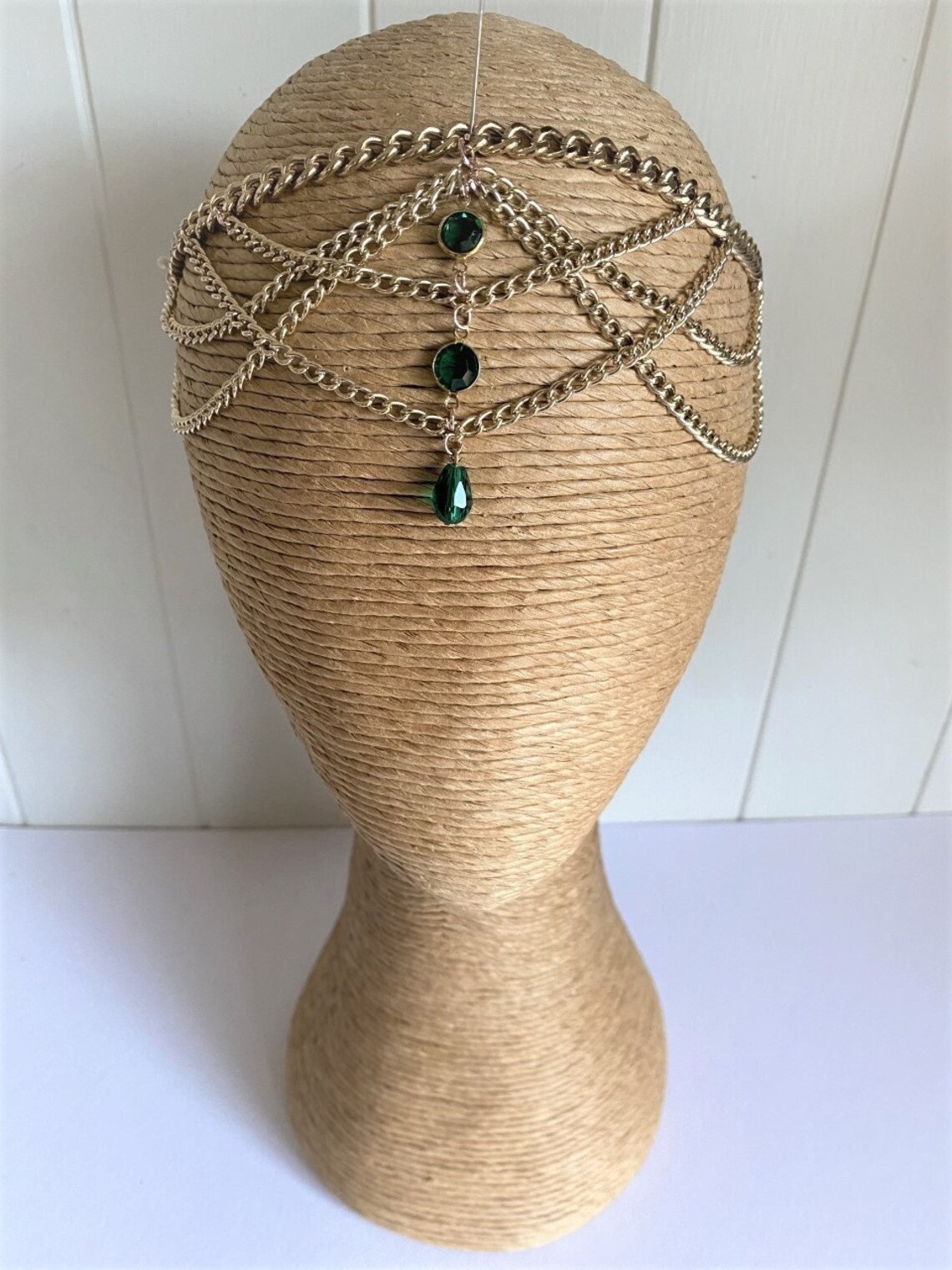 Green Headpiece Bridal Headpiece Wedding Headpiece Headpiece - Etsy