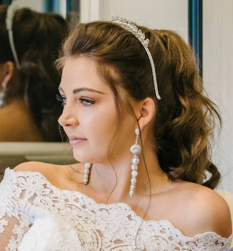 Headband Pearl Headband Race Day Headpiece Melbourne Cup - Etsy