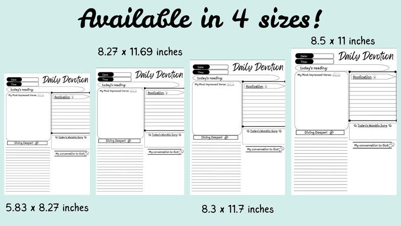 Daily Devotion Journal | Daily Devotional Printable | Daily Devotion ...