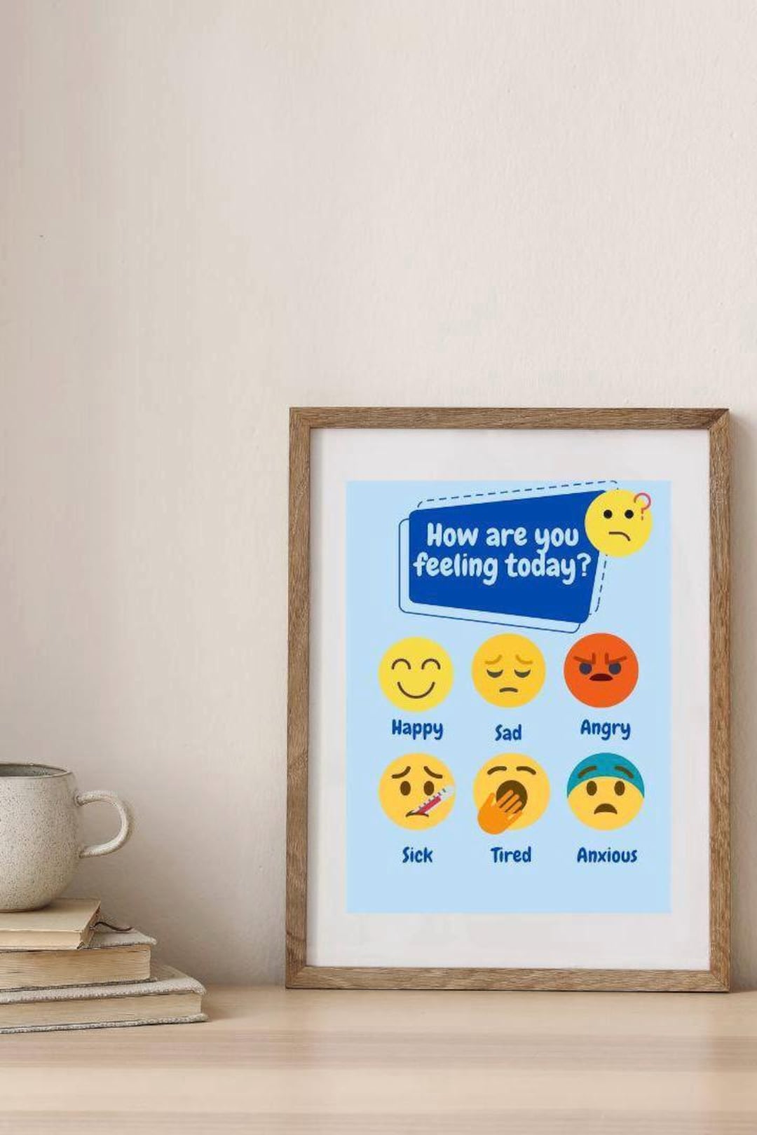 Emotions Check-in Poster for Kids | Elementary Classroom Wall Art ...