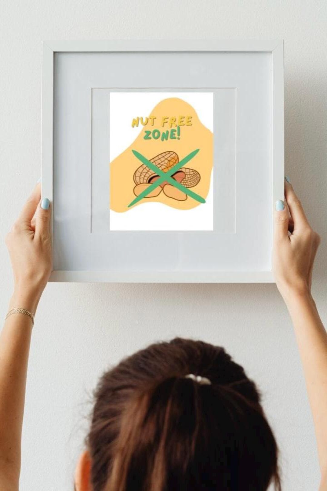 Nut Free Zone Poster | Allergy Awareness Sign for Classroom & School ...