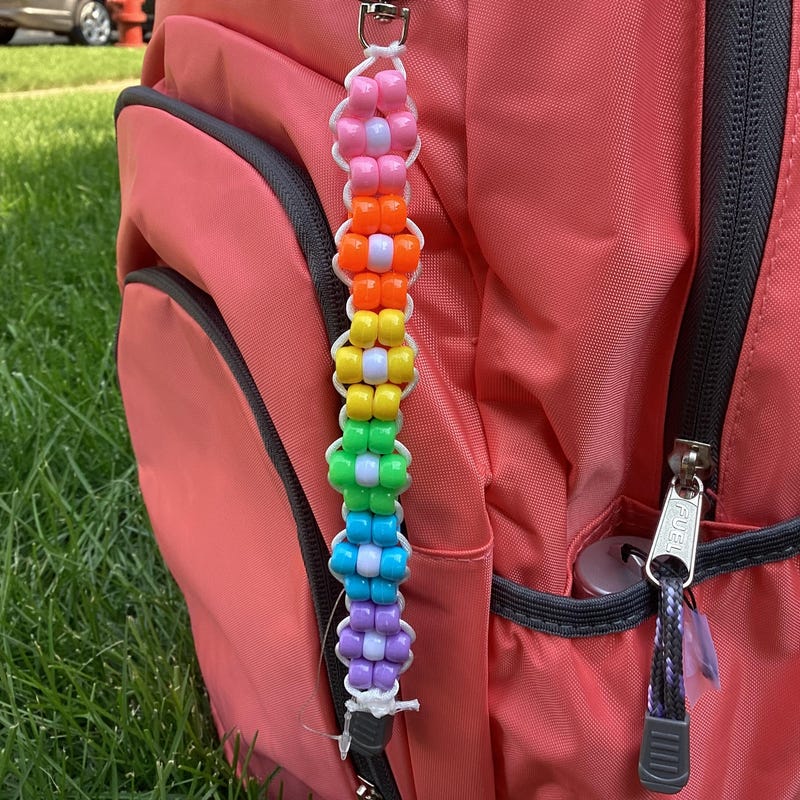 Pony Bead Keychain - Etsy