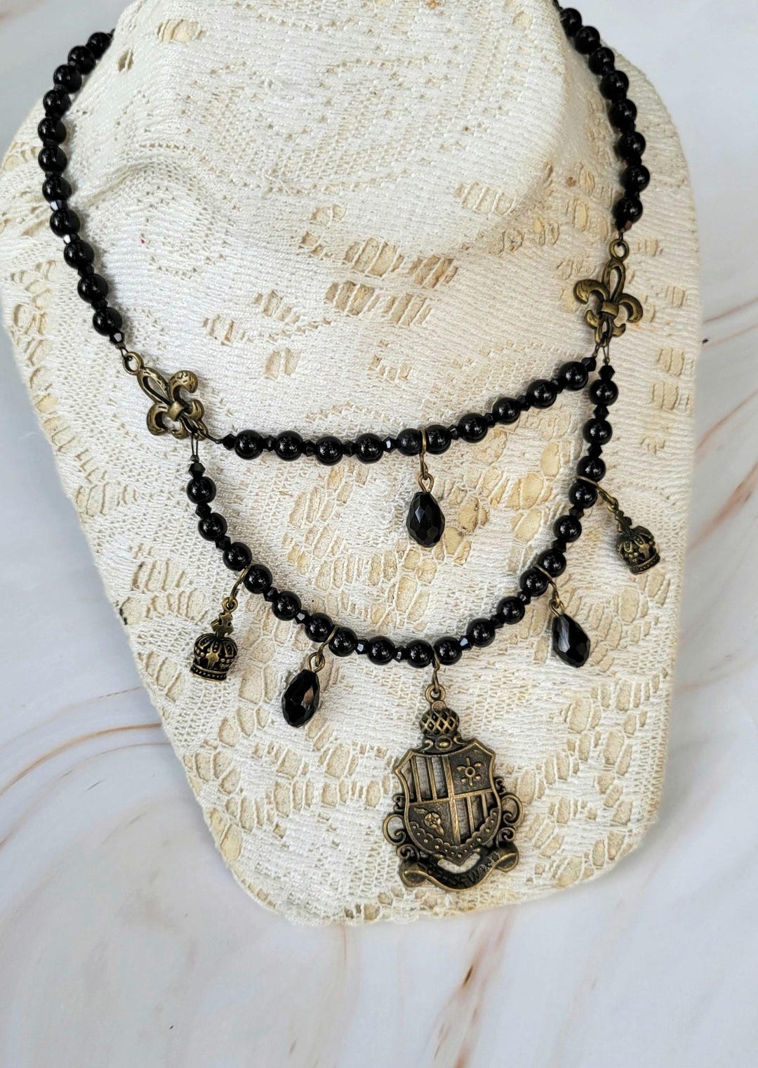 Made to Order: Gothic Crest Necklace - Etsy