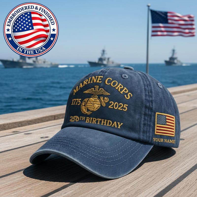Usmc 250th Anniversary Hats - Etsy