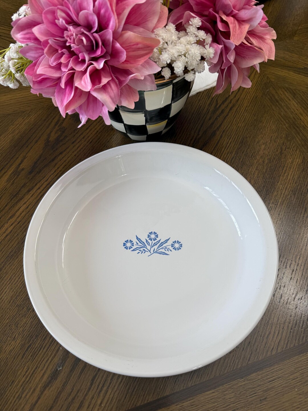 Vintage Corning Ware Pie Plate | 9" Cornflower Blue Pyroceram Bakeware ...