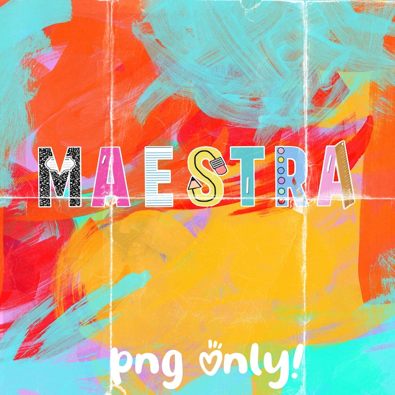 Maestra PNG File (digital Download) - Etsy