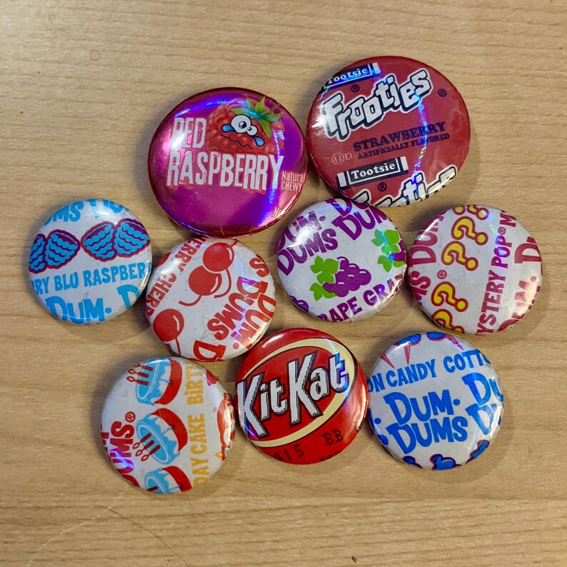 Candy Wrapper Buttons - Etsy
