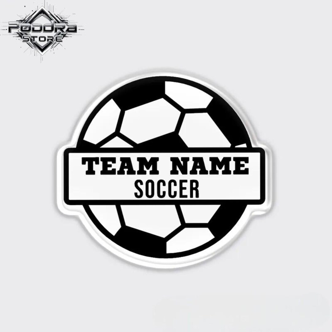 Personalized Soccer Team Name Magnet, Custom Football Fridge Magnet ...