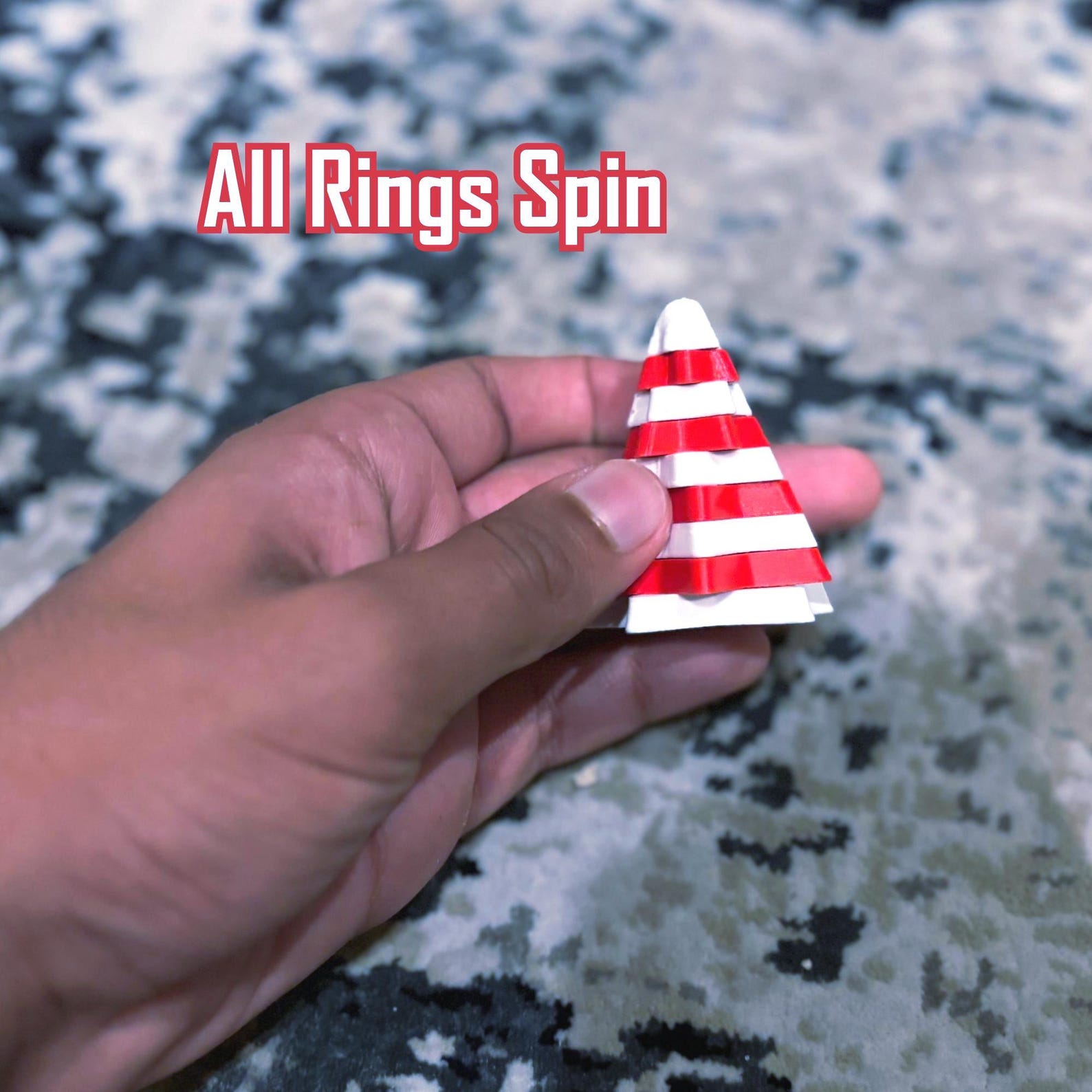 Twisty Tree Fidget Toy – 3D Printed Christmas Spinner for Stress Relief ...
