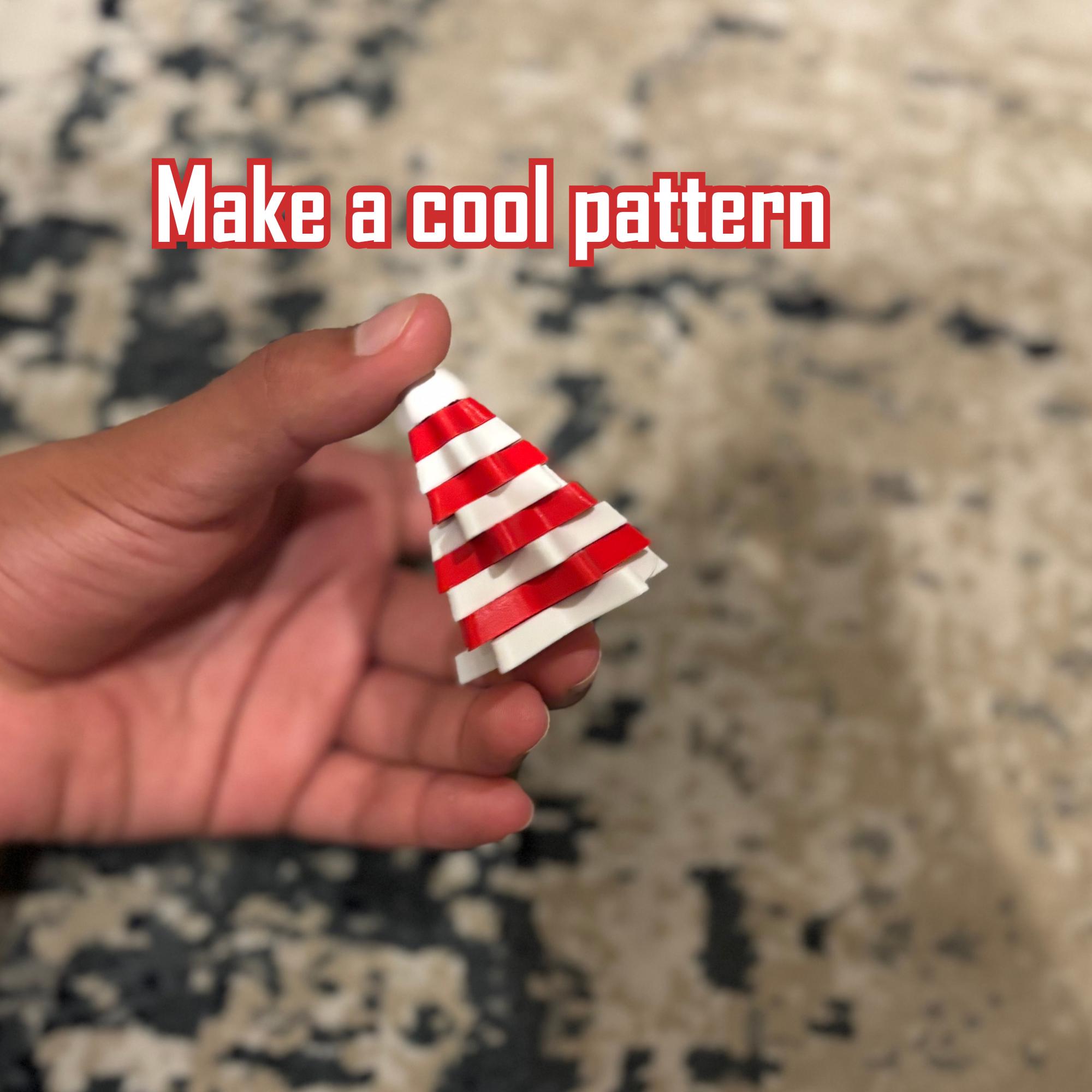 Twisty Tree Fidget Toy – 3D Printed Christmas Spinner for Stress Relief ...