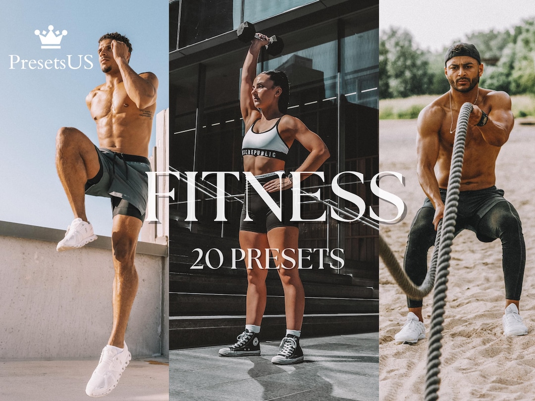 Fitness Lightroom Presets: Toned Body, Muscle Definition Filters ...