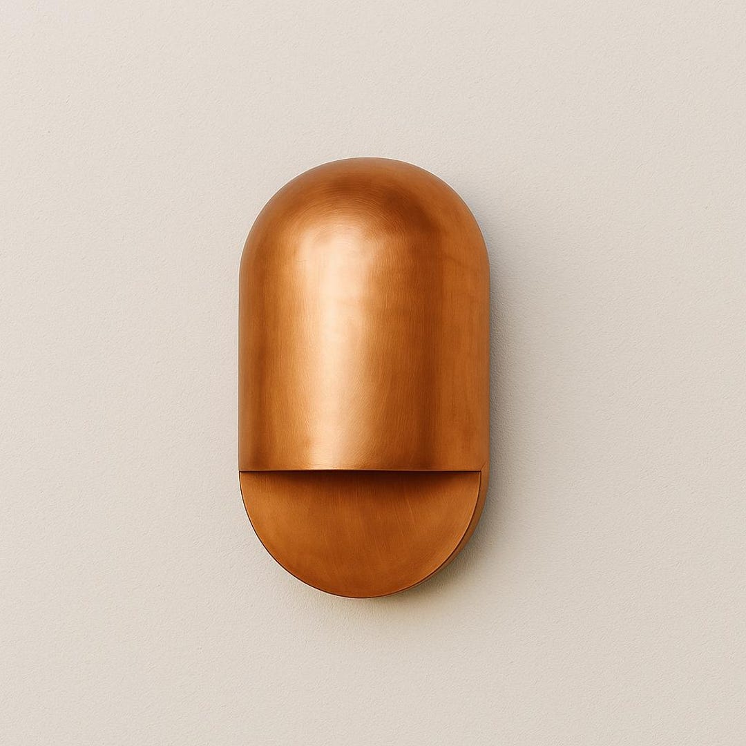 Copper Wall Sconce, Rustic Wall Light, Modern Farmhouse Lamp, Raw ...