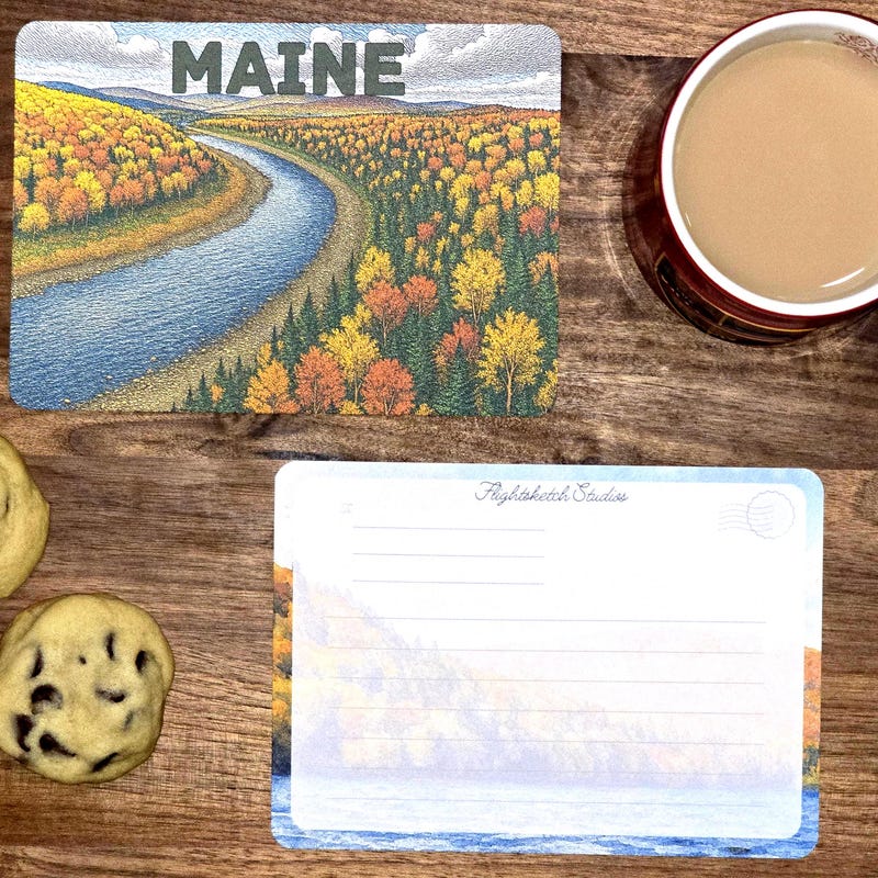 Maine Postcards - Etsy