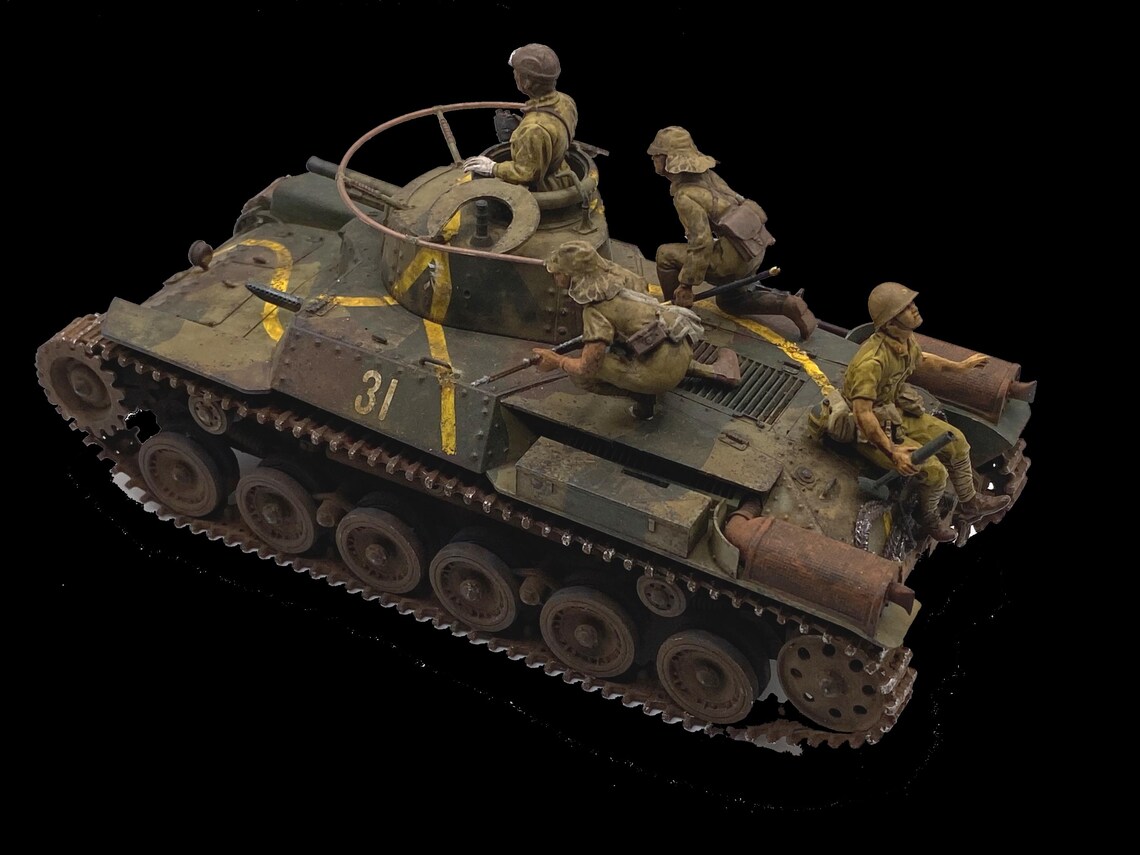 1/35 Scale Expertly Built and Painted WW2 Type 97 Chi-ha Tank and ...