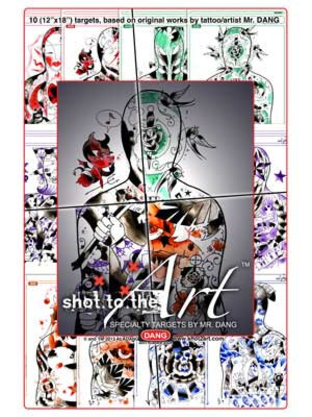 SHOT to the ART Tattoo Range Target Prints - Etsy