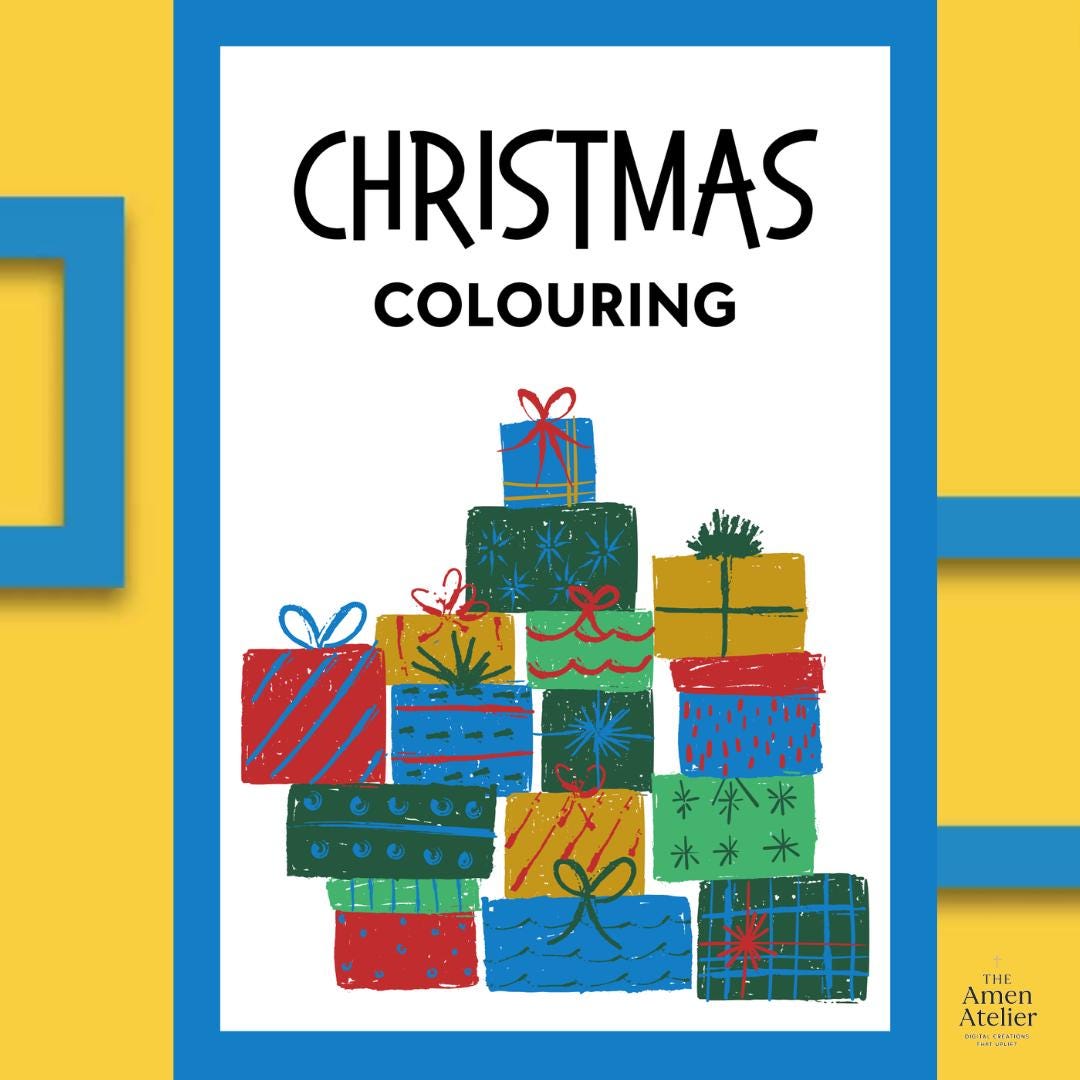 Christmas Colouring Worksheets Kids Holiday Activity A4 PDF Printable ...