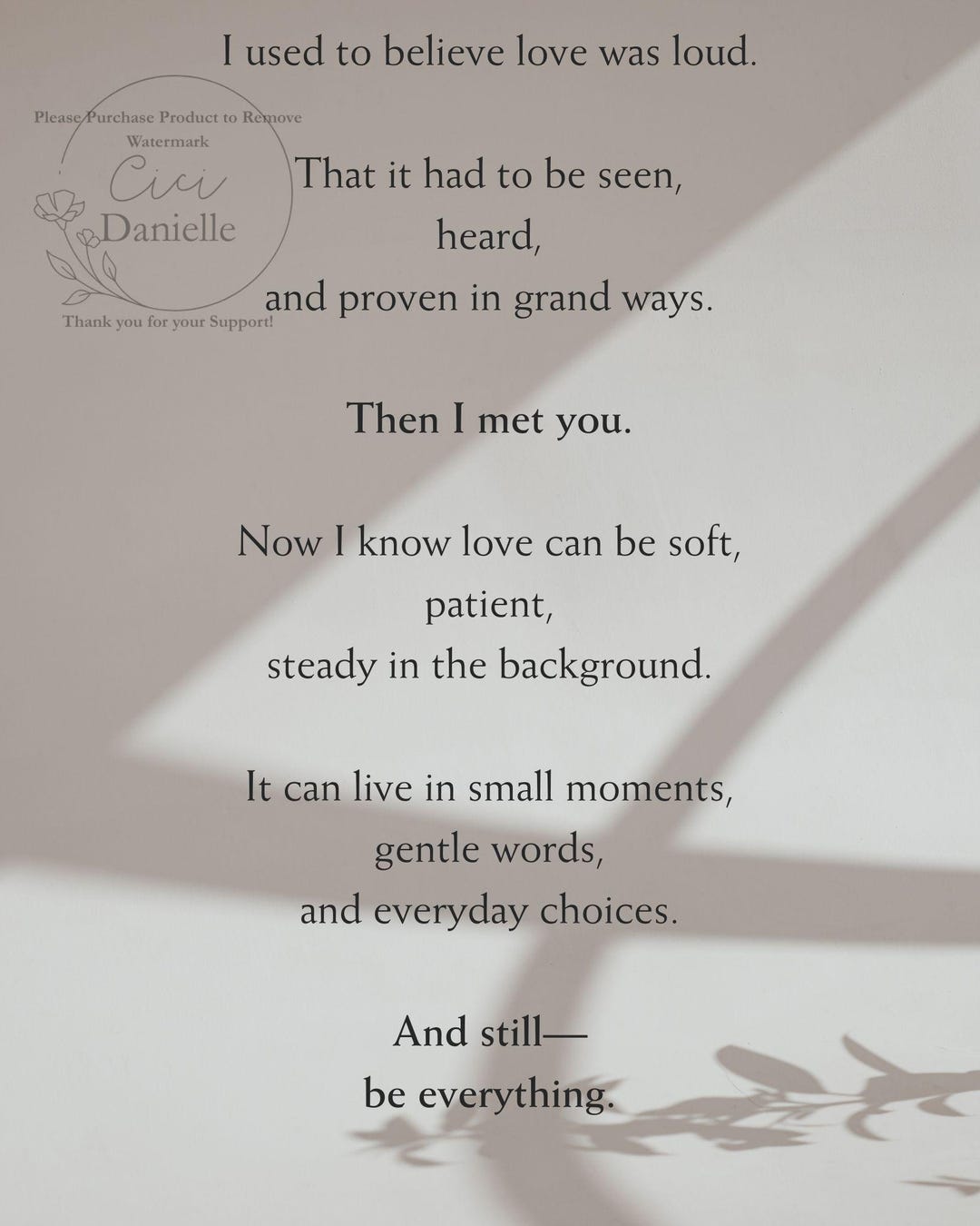 Valentine's Day Poem- "love Can Be Soft" – A Romantic Poem Printable - Etsy