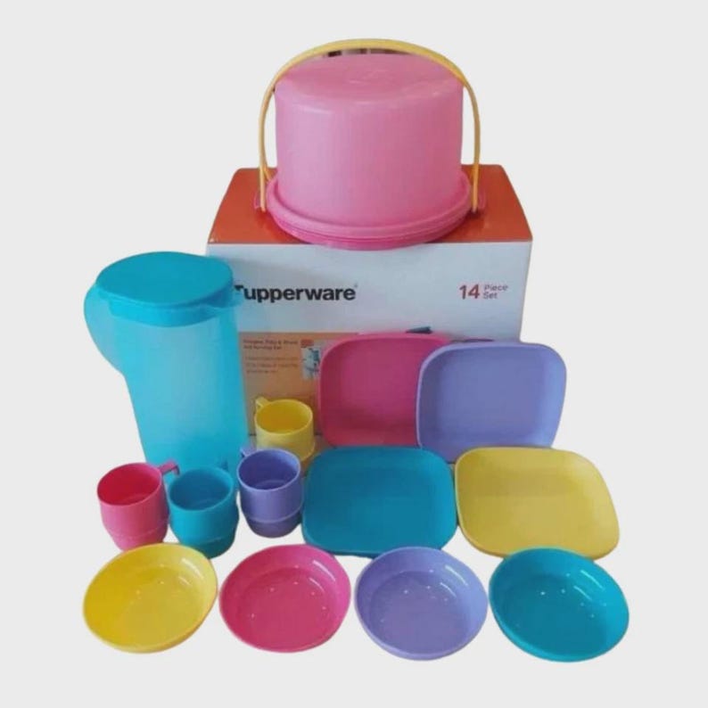TUPPERWARE Limited Edition Mini Party Set With Gift Box for Kids (set ...
